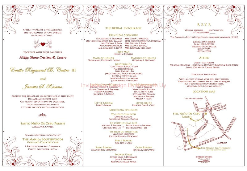 Wedding Invitation Template Philippines Wmmfitness